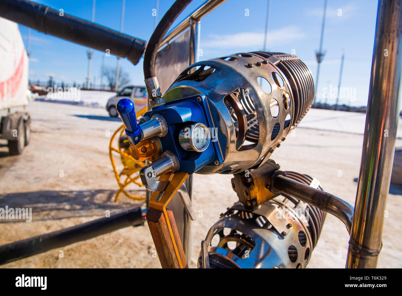 gas burner thermal balloon closeup Stock Photo - Alamy