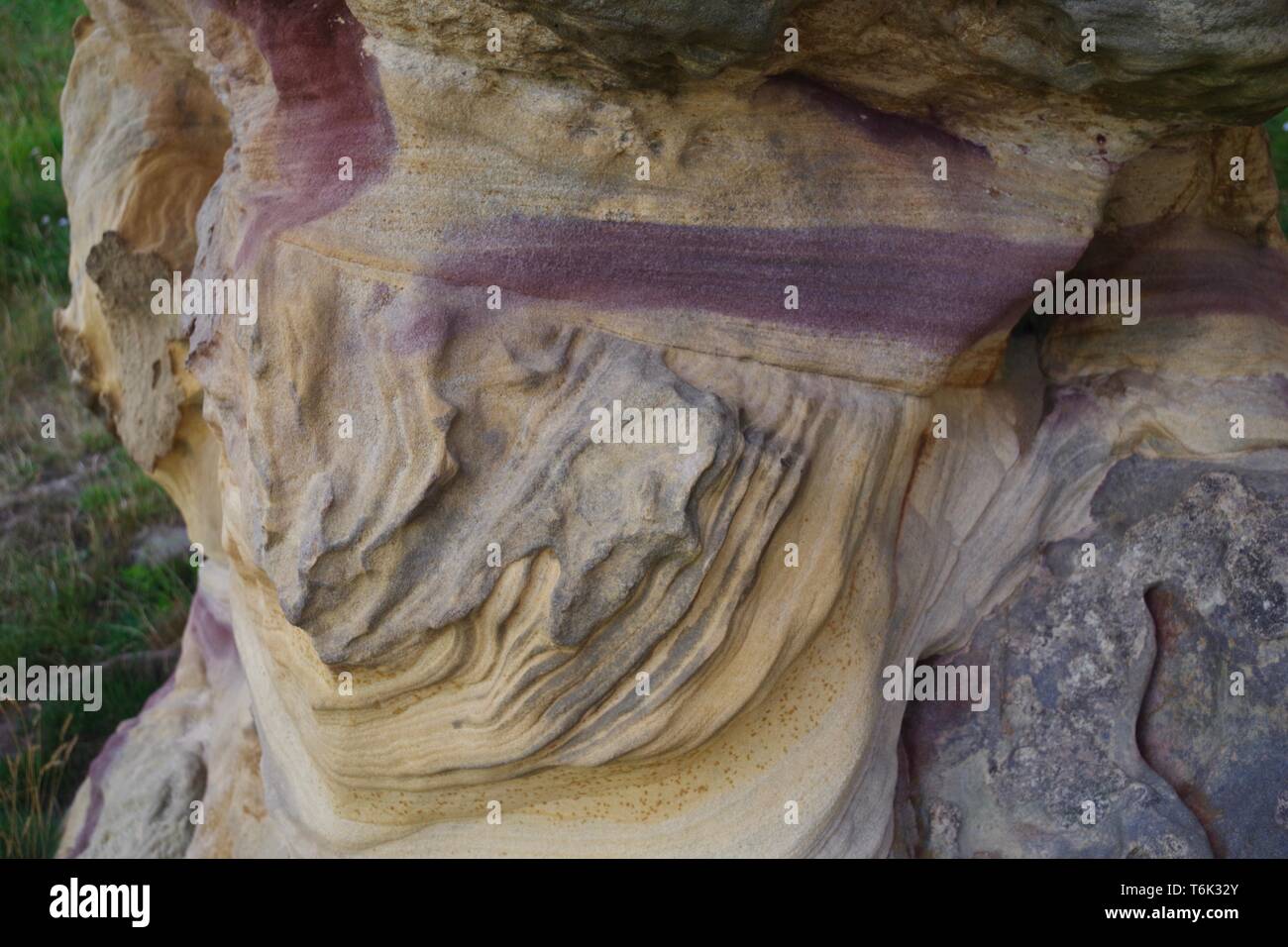 Caiplie Caves, Raised Beach Sea Cliff of Colourful Carboniferous ...