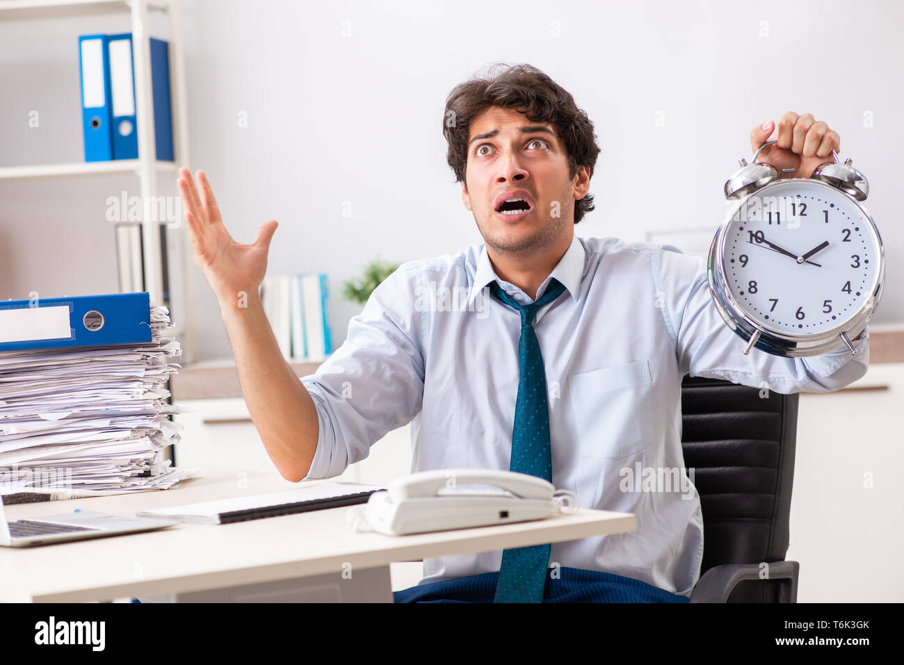 Business man at desk begging hi-res stock photography and images - Alamy