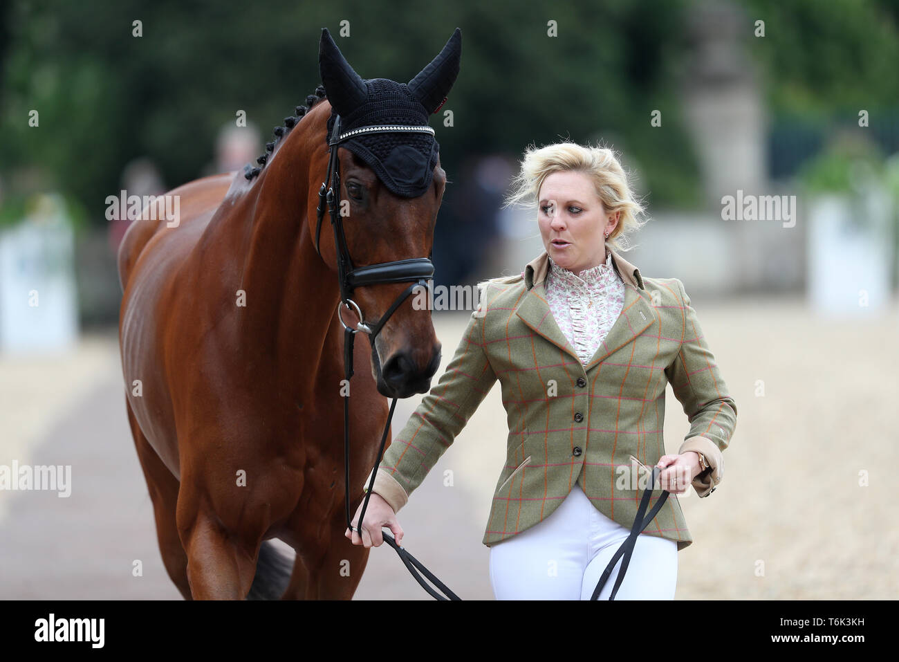 Gemma Tattersall leads Arctic Soul in the Horse Inspection during day ...