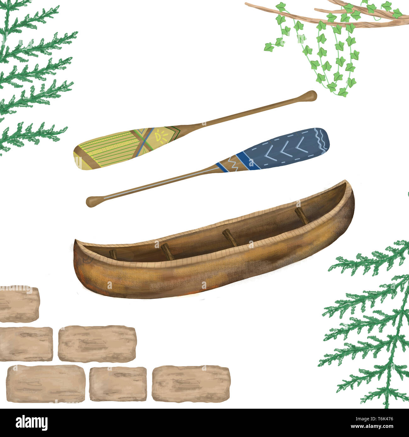 Art Native American Canoe High Resolution Stock Photography and Images ...