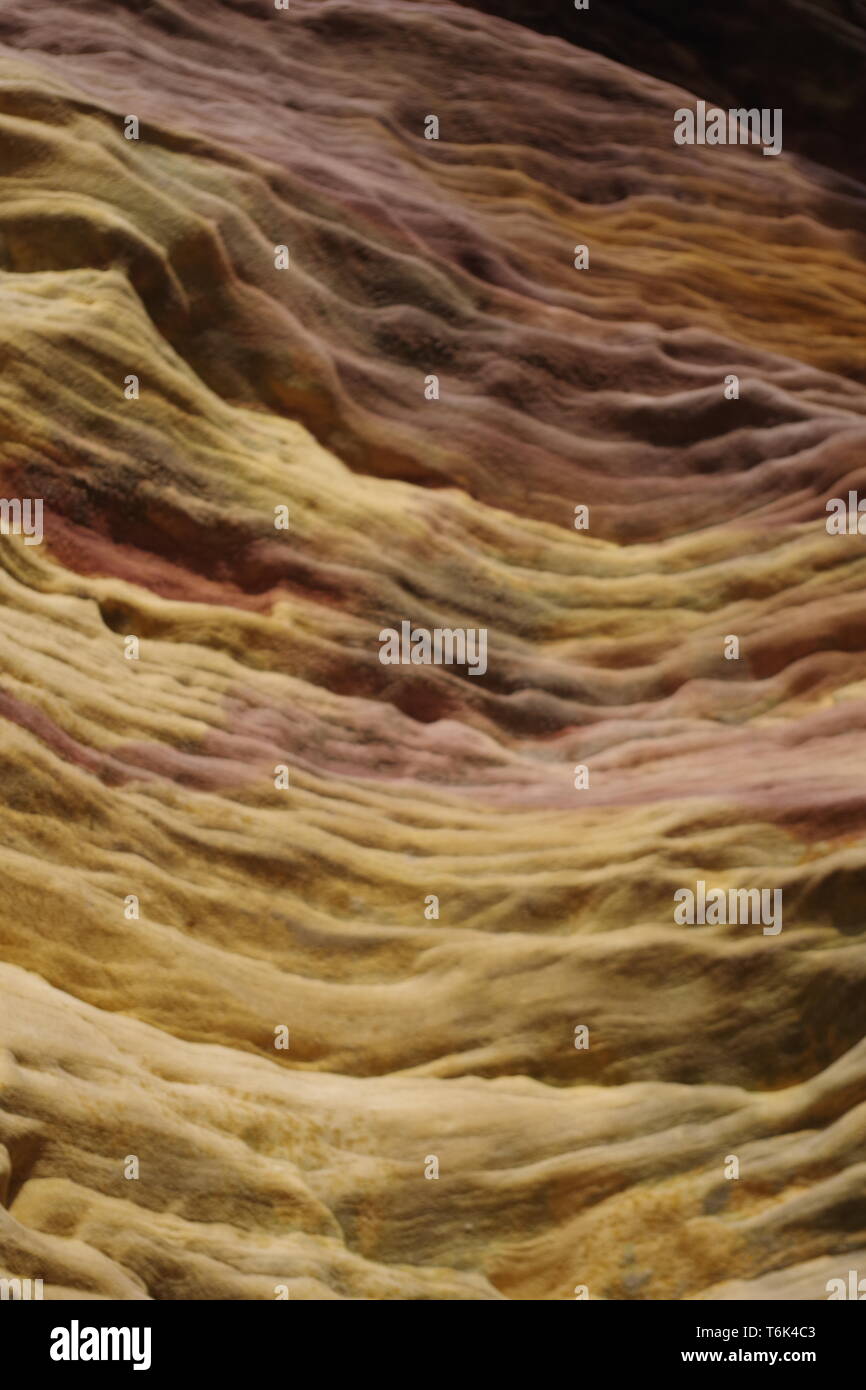 Caiplie Caves, Raised Beach Sea Cliff of Colourful Carboniferous ...