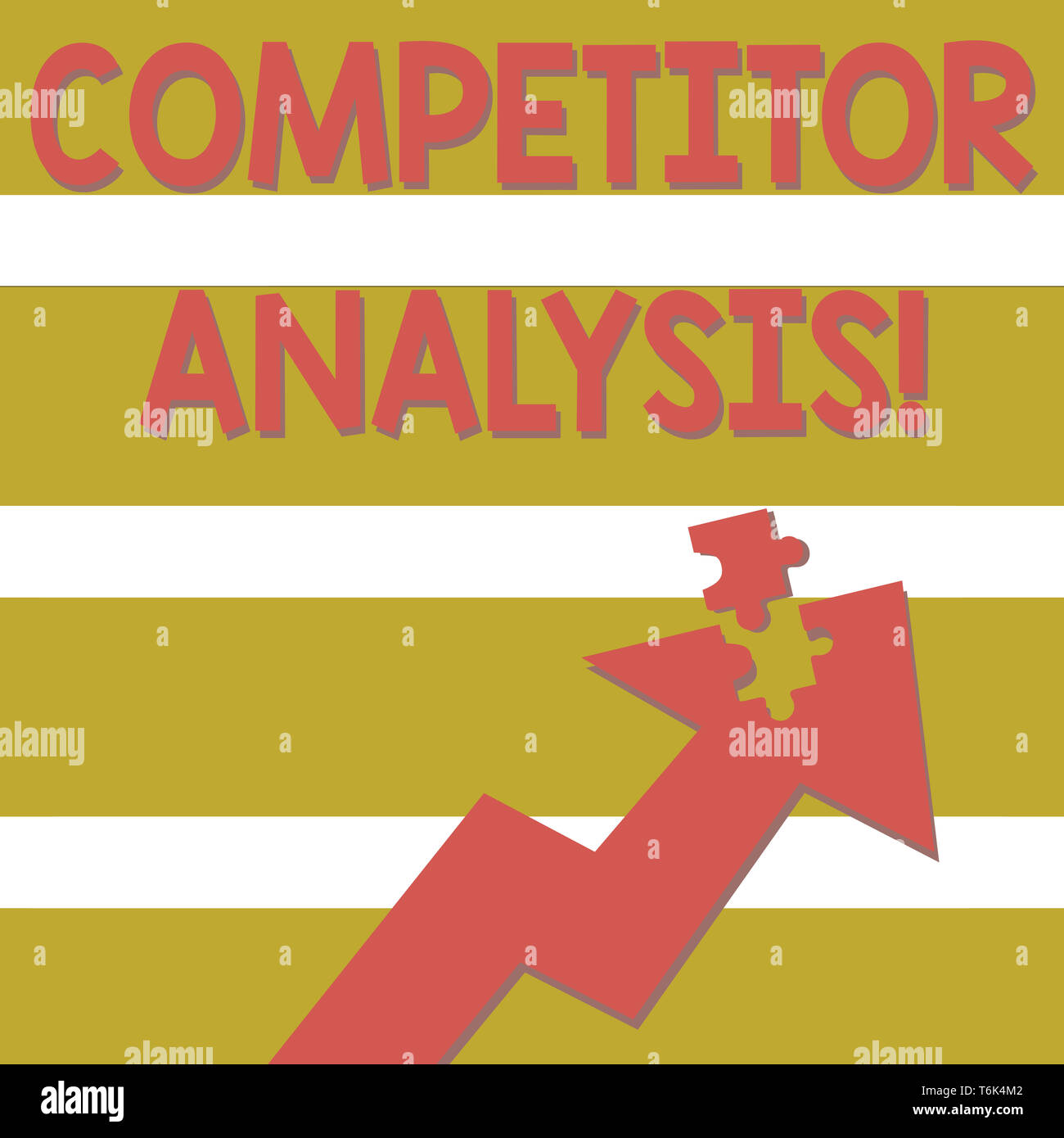 Handwriting text Competitor Analysis. Conceptual photo assessment of ...