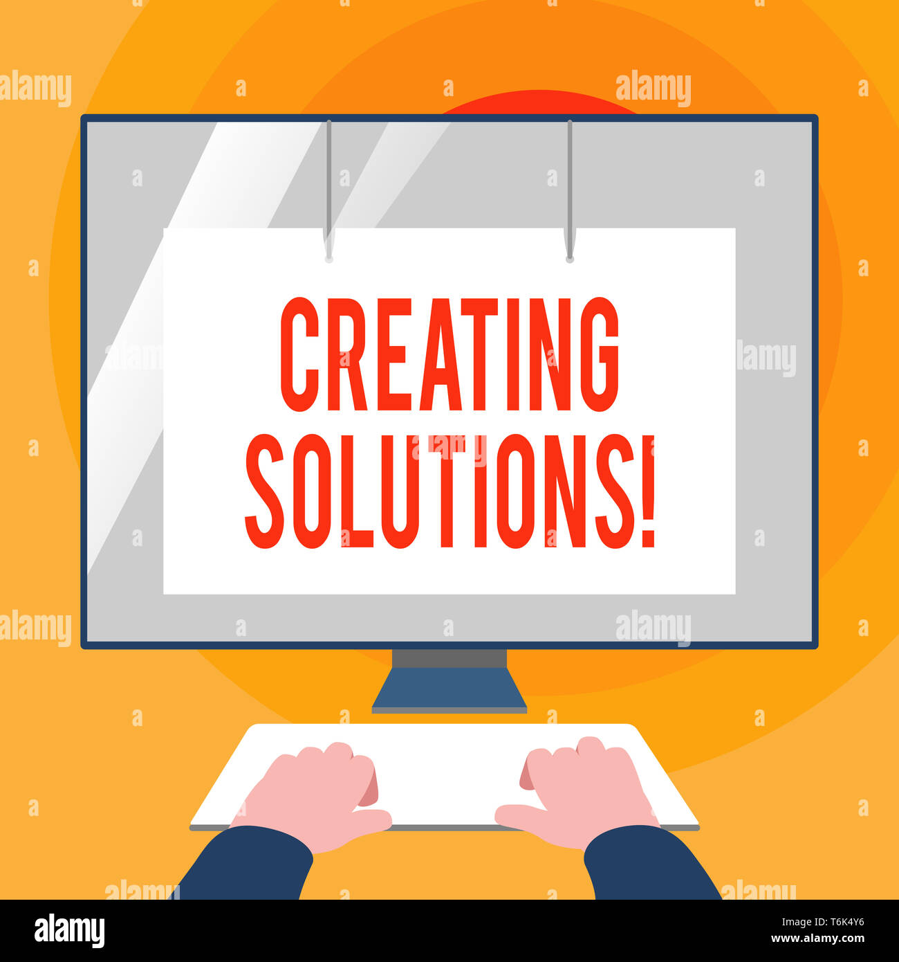 Word writing text Creating Solutions. Business photo showcasing Make ...