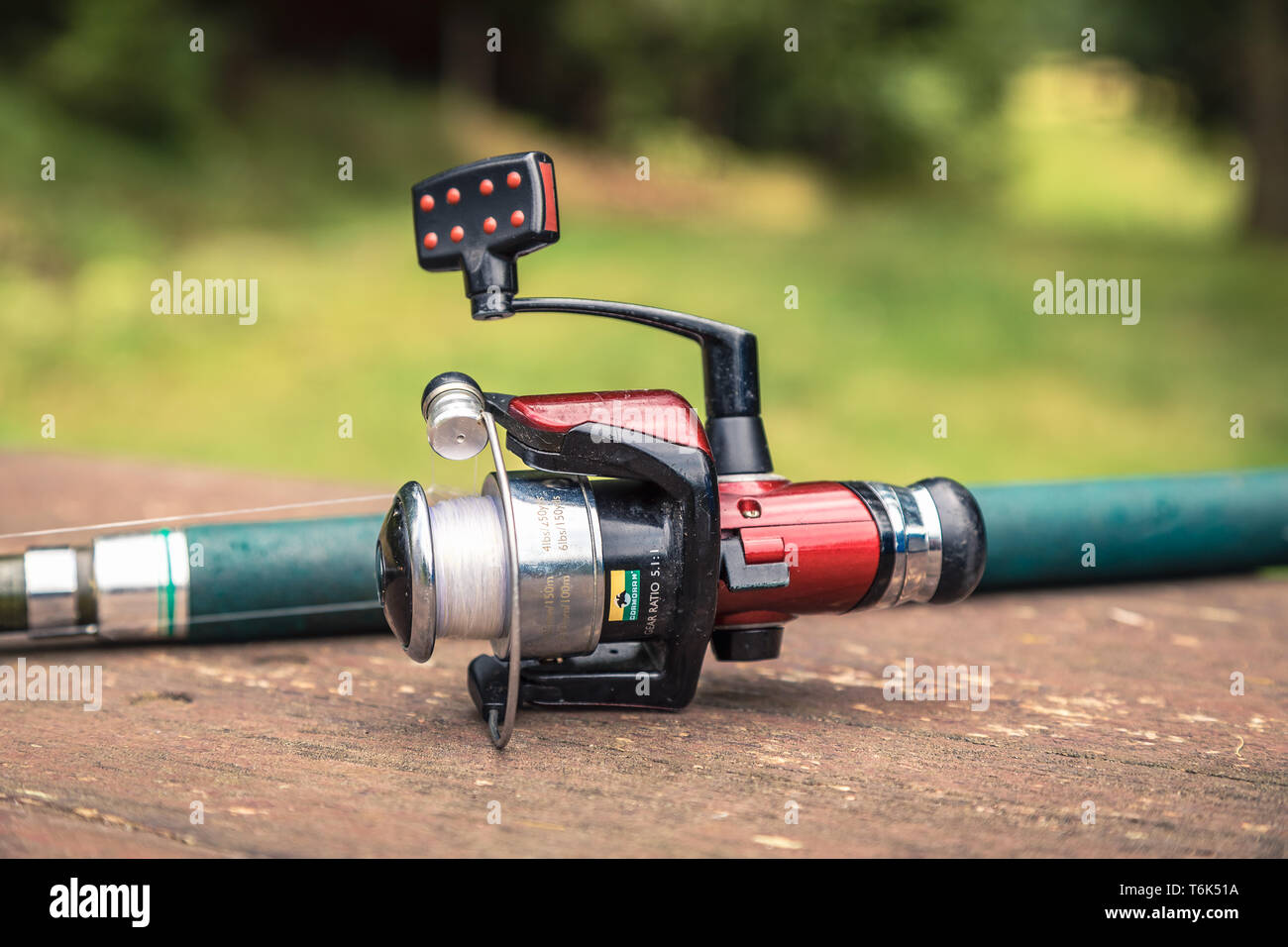 Modern fishing rod Stock Photo - Alamy