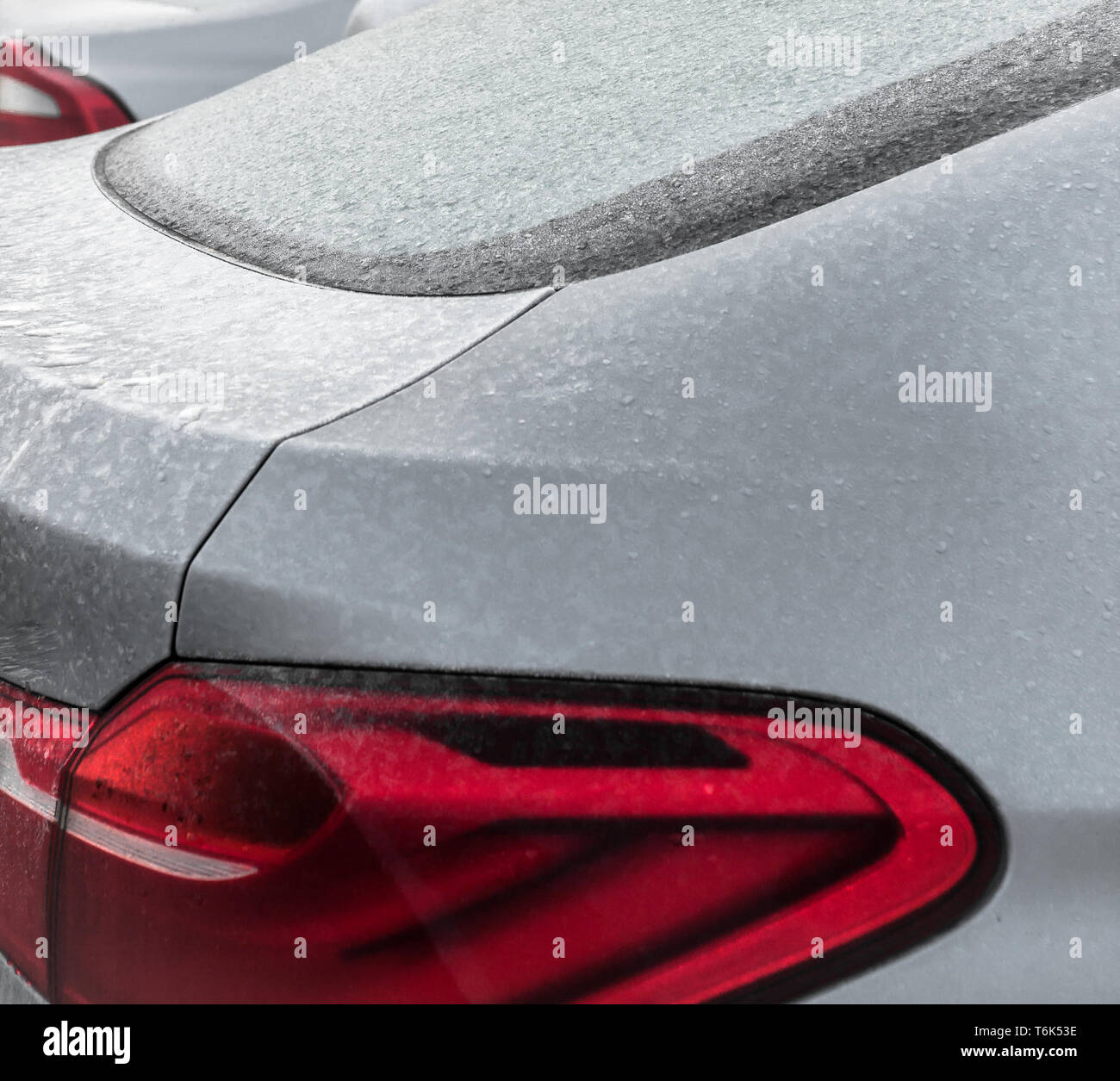 Car covered with ice Stock Photo - Alamy