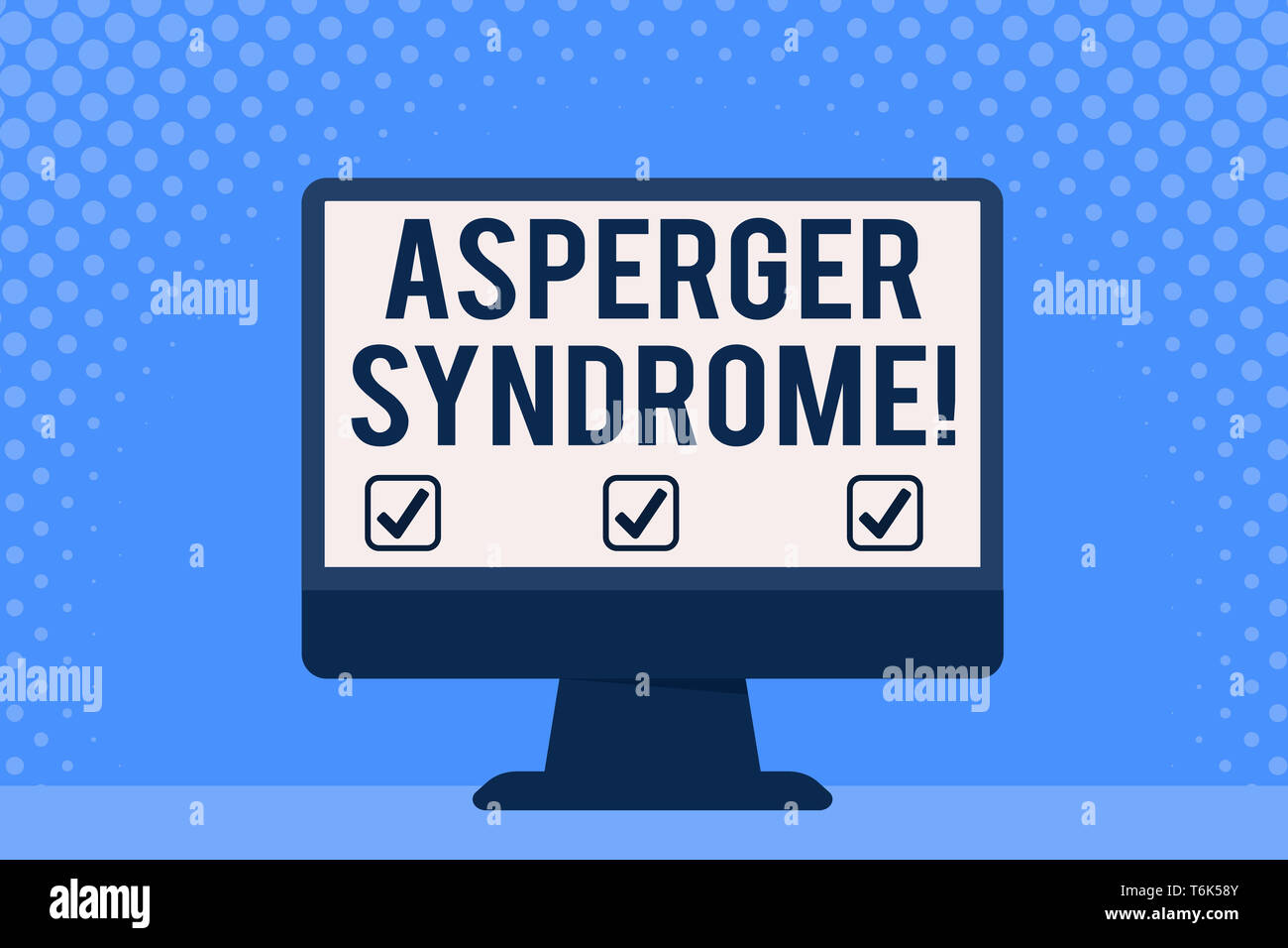 Conceptual hand writing showing Asperger Syndrome. Concept meaning ...