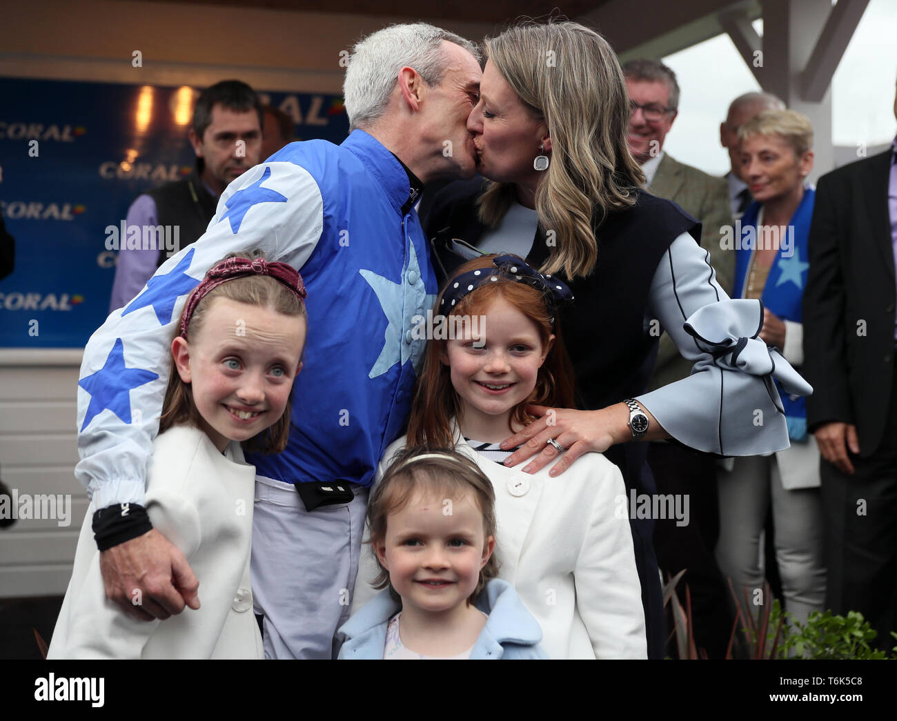 Ruby Walsh celebrates winning the Coral Punchestown Gold Cup on Kemboy ...