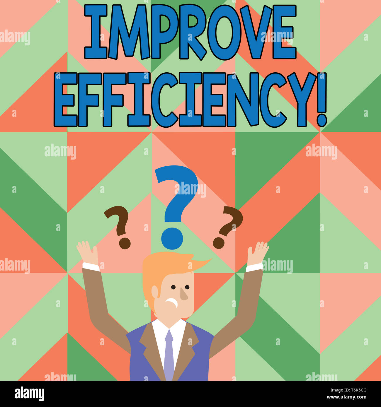 Text sign showing Improve Efficiency. Business photo showcasing ...