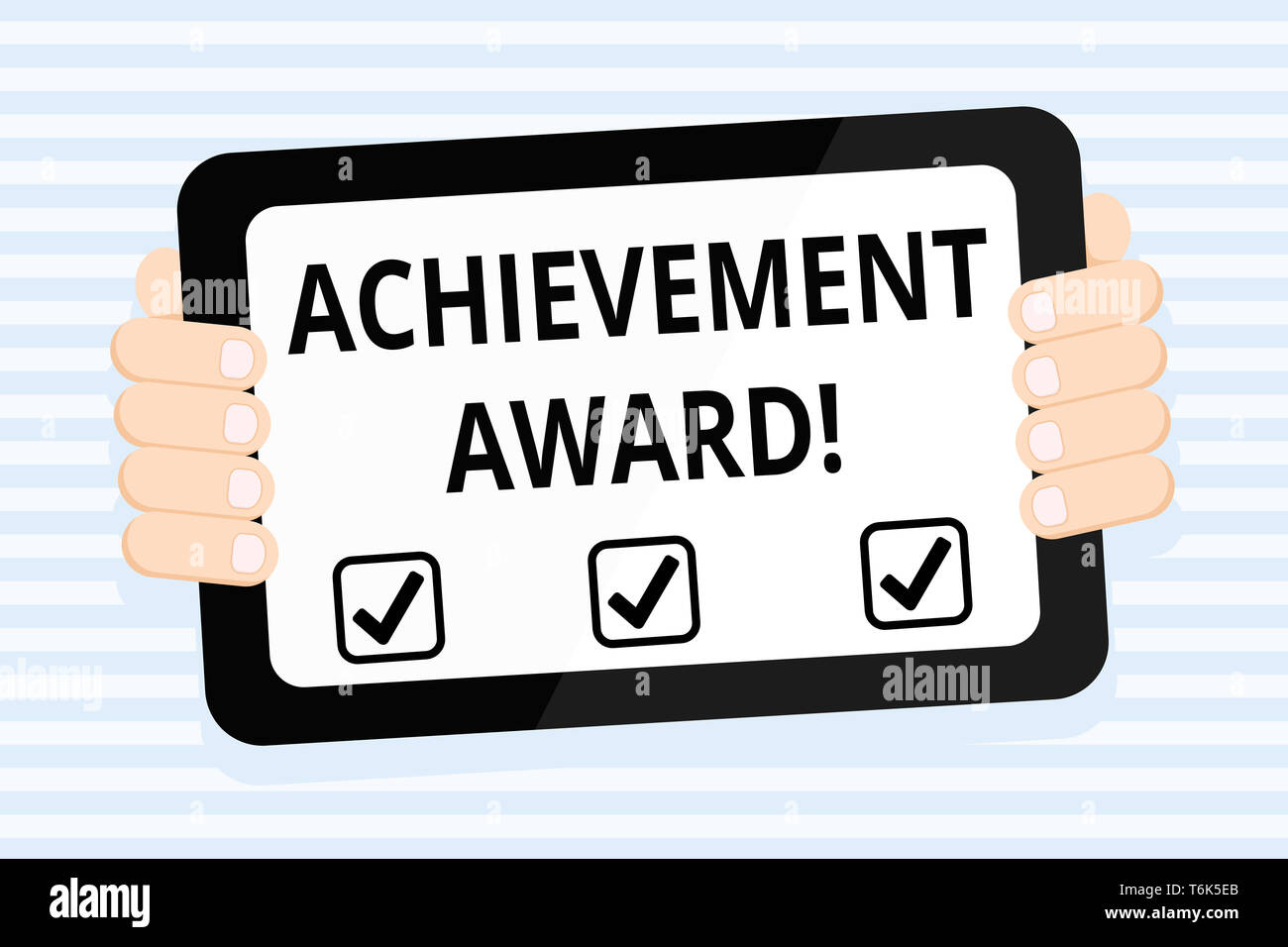 Writing note showing Achievement Award. Business concept for recognizes ...