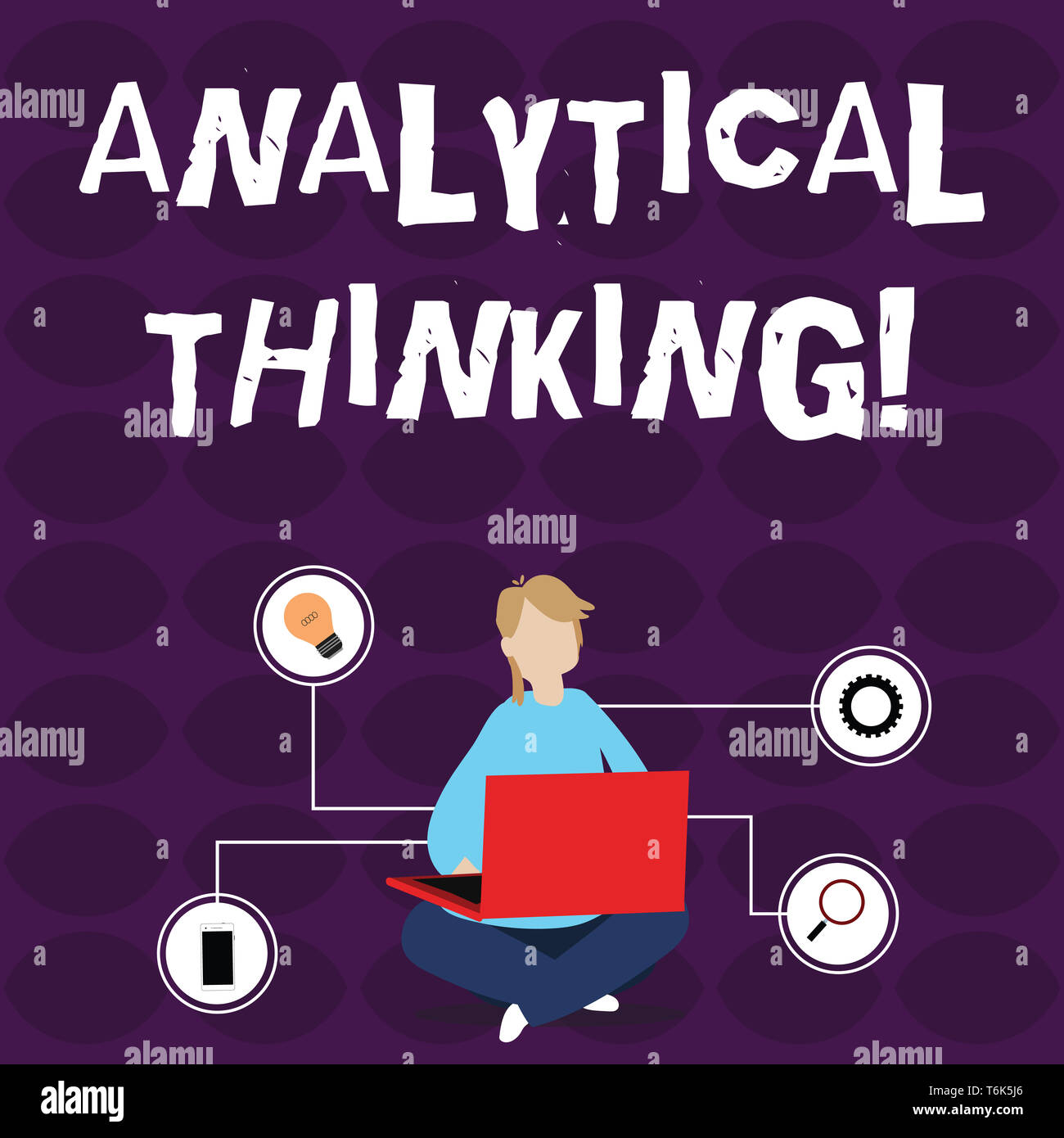 Word writing text Analytical Thinking. Business photo showcasing break ...