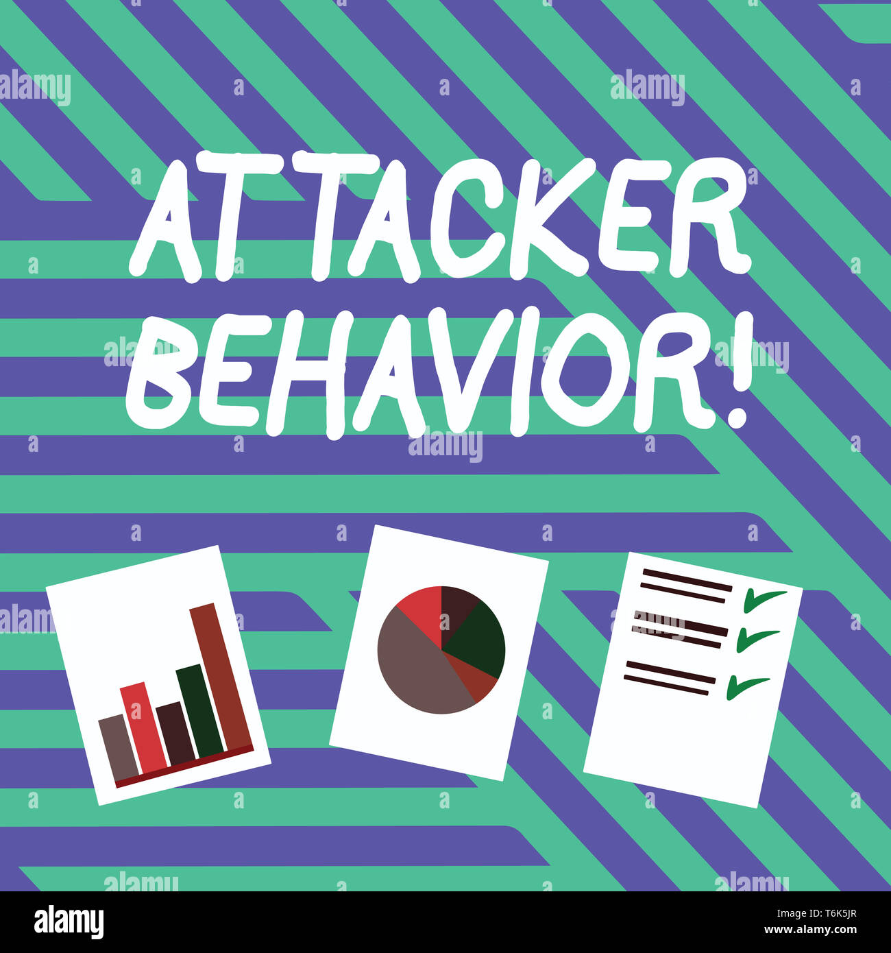 Conceptual Hand Writing Showing Attacker Behavior Concept Meaning