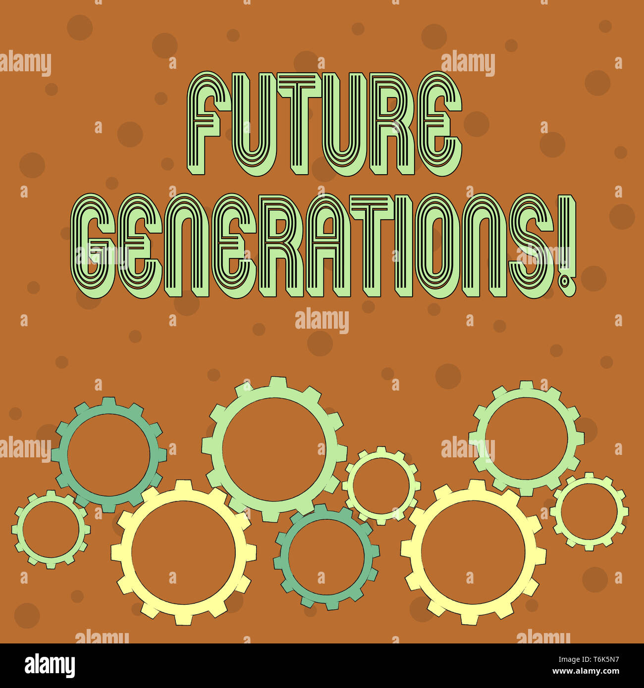 Conceptual hand writing showing Future Generations. Concept meaning ...