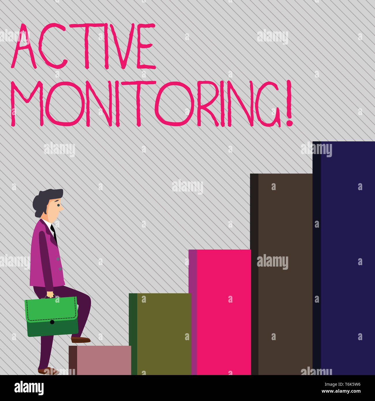 Conceptual hand writing showing Active Monitoring. Concept meaning ...