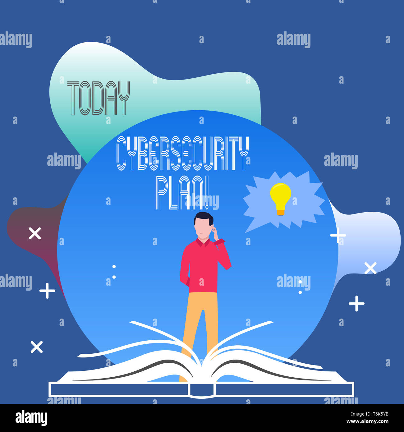 Conceptual hand writing showing Cybersecurity Plan. Concept meaning ...