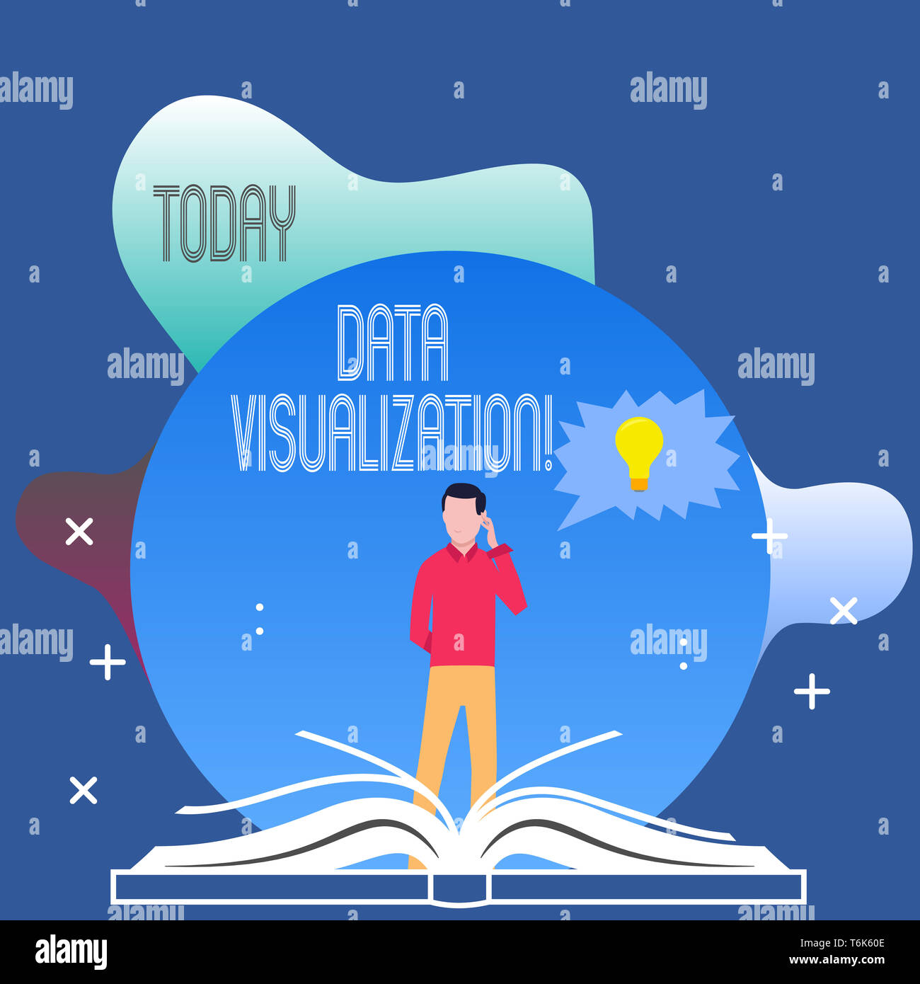 Conceptual hand writing showing Data Visualization. Concept meaning ...