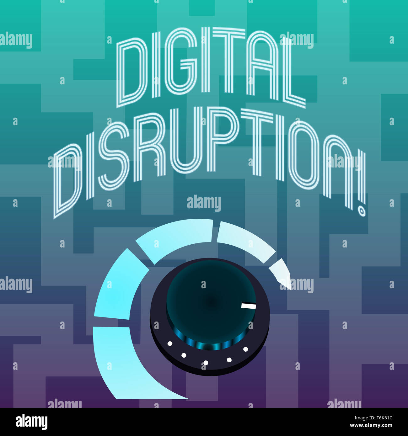 Text sign showing Digital Disruption. Business photo text ...