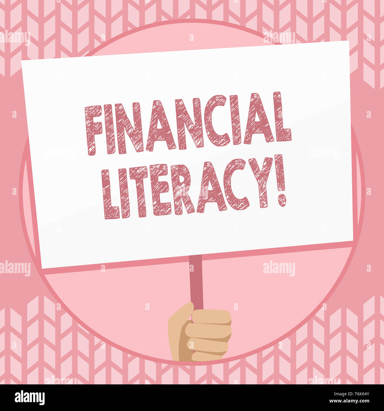 Writing note showing Financial Literacy. Business concept for education ...