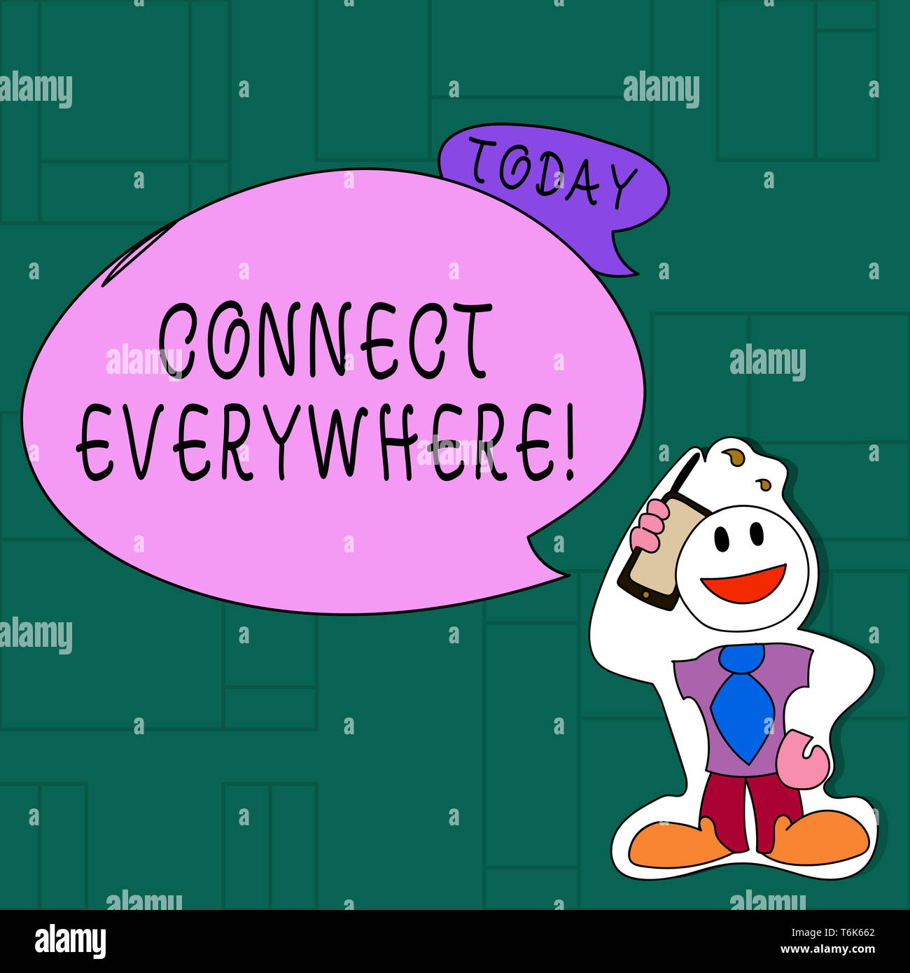Handwriting text Connect Everywhere. Conceptual photo channel of ...