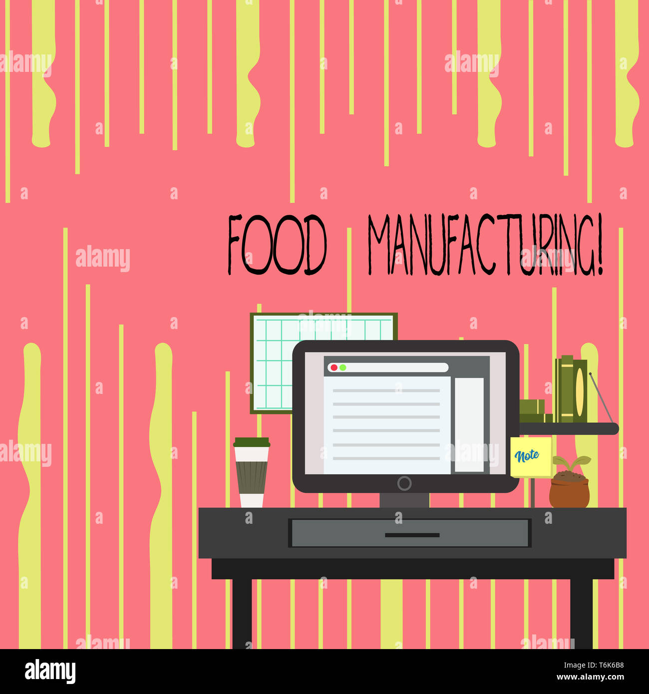 Text sign showing Food Manufacturing. Business photo showcasing ...
