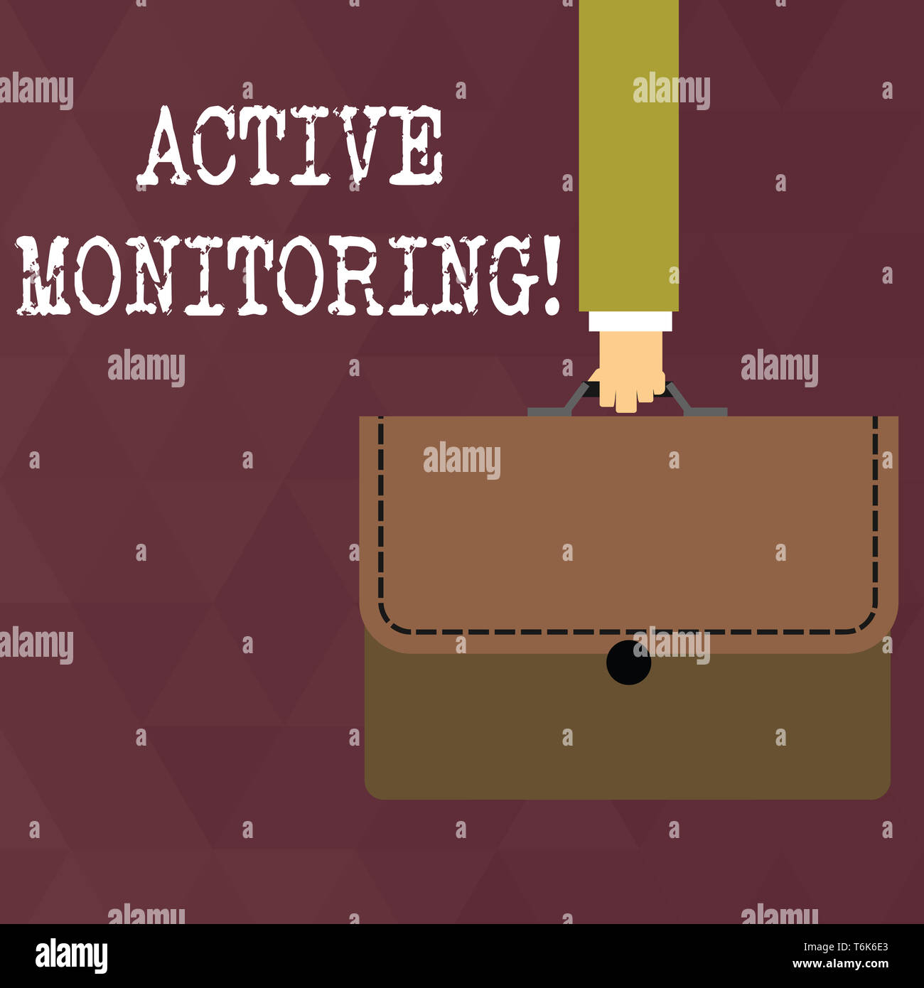 Writing note showing Active Monitoring. Business concept for ...