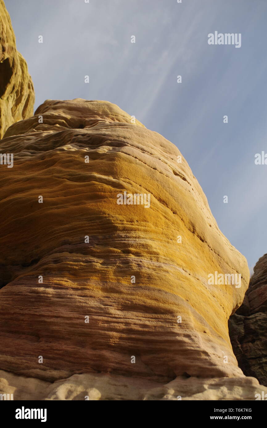 Caiplie Caves, Raised Beach Sea Cliff of Colourful Carboniferous ...