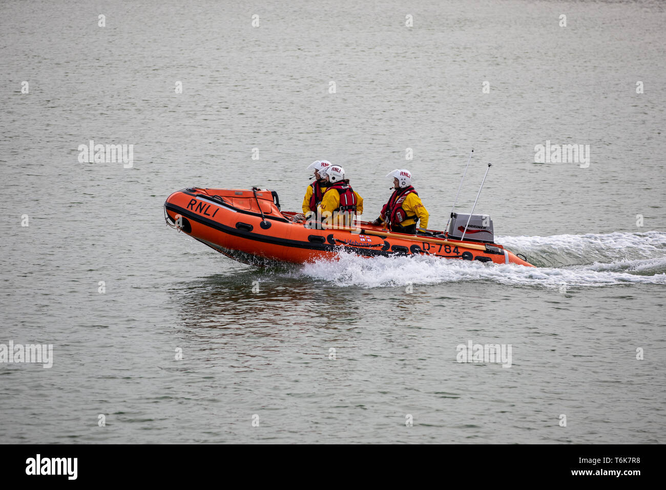 Shoreham-by-Sea, Sussex. 1st May 2019. Shoreham Harbour RNLI inshore ...