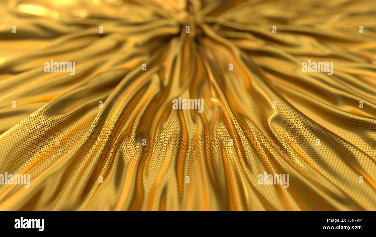 nano technology cloth material for future space designs. golden sheet ...