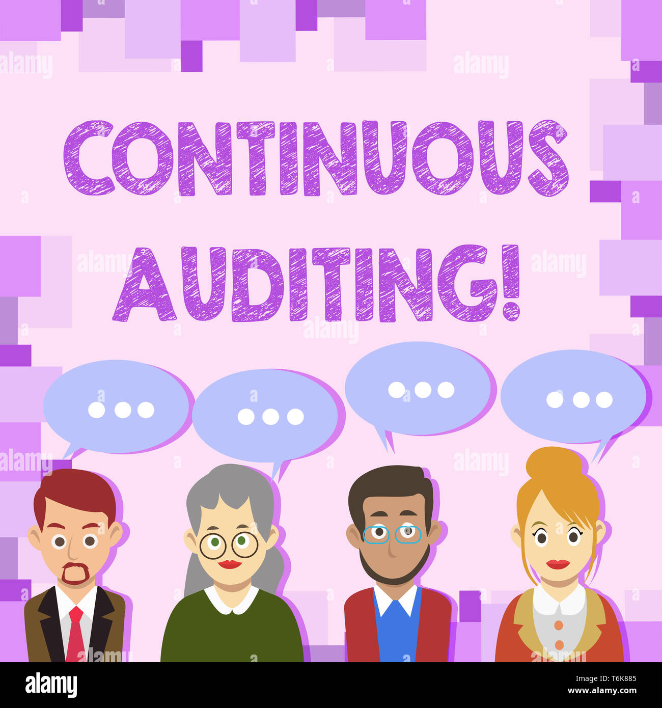 Conceptual hand writing showing Continuous Auditing. Concept meaning ...