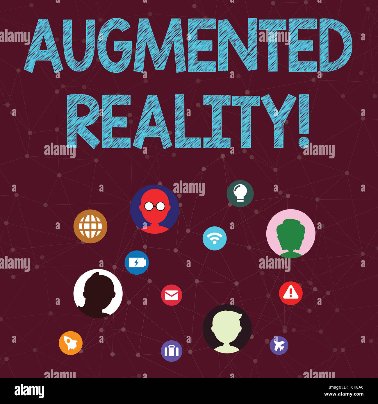 Handwriting text Augmented Reality. Conceptual photo interactive ...