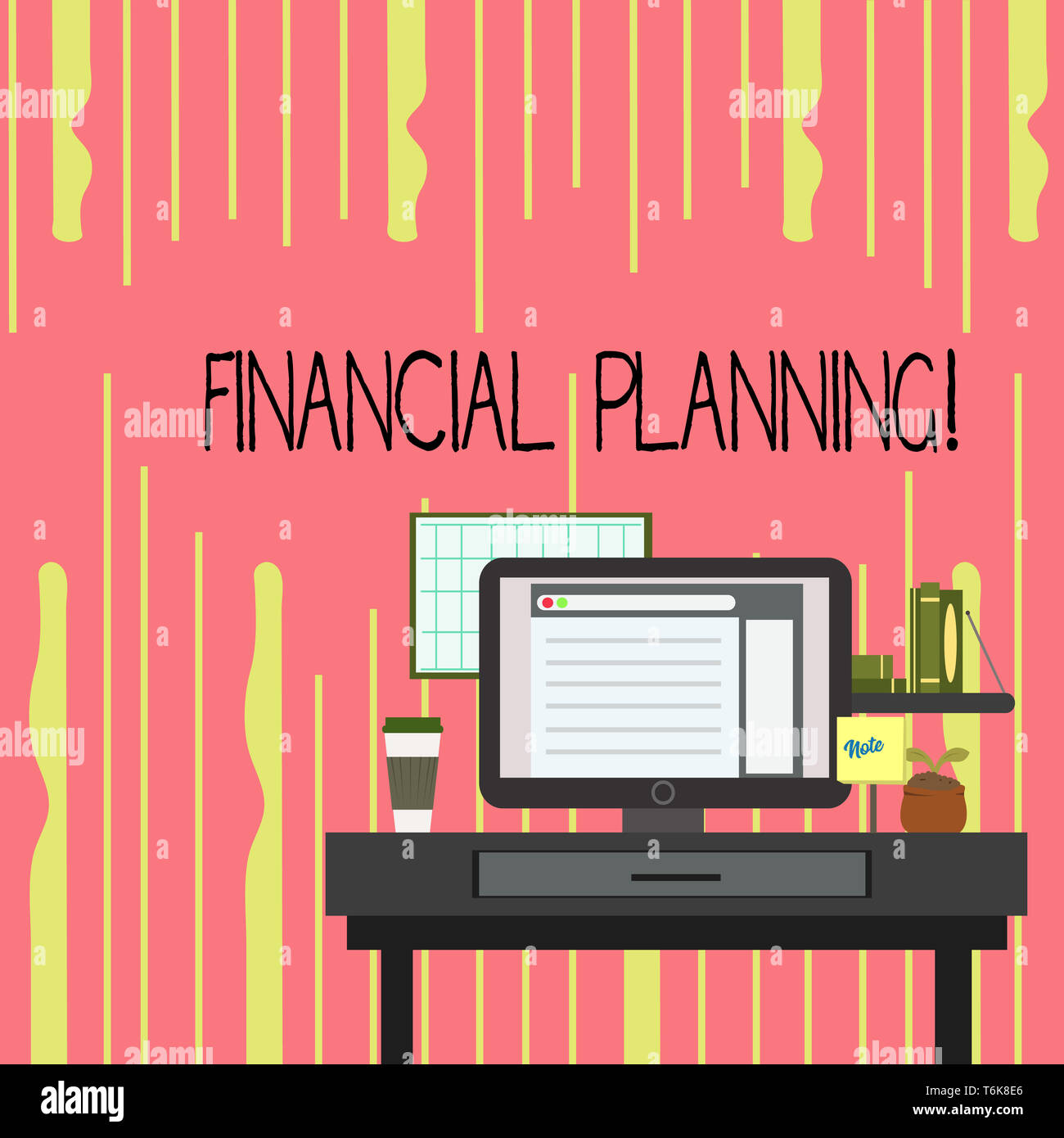 Text sign showing Financial Planning. Business photo showcasing ...