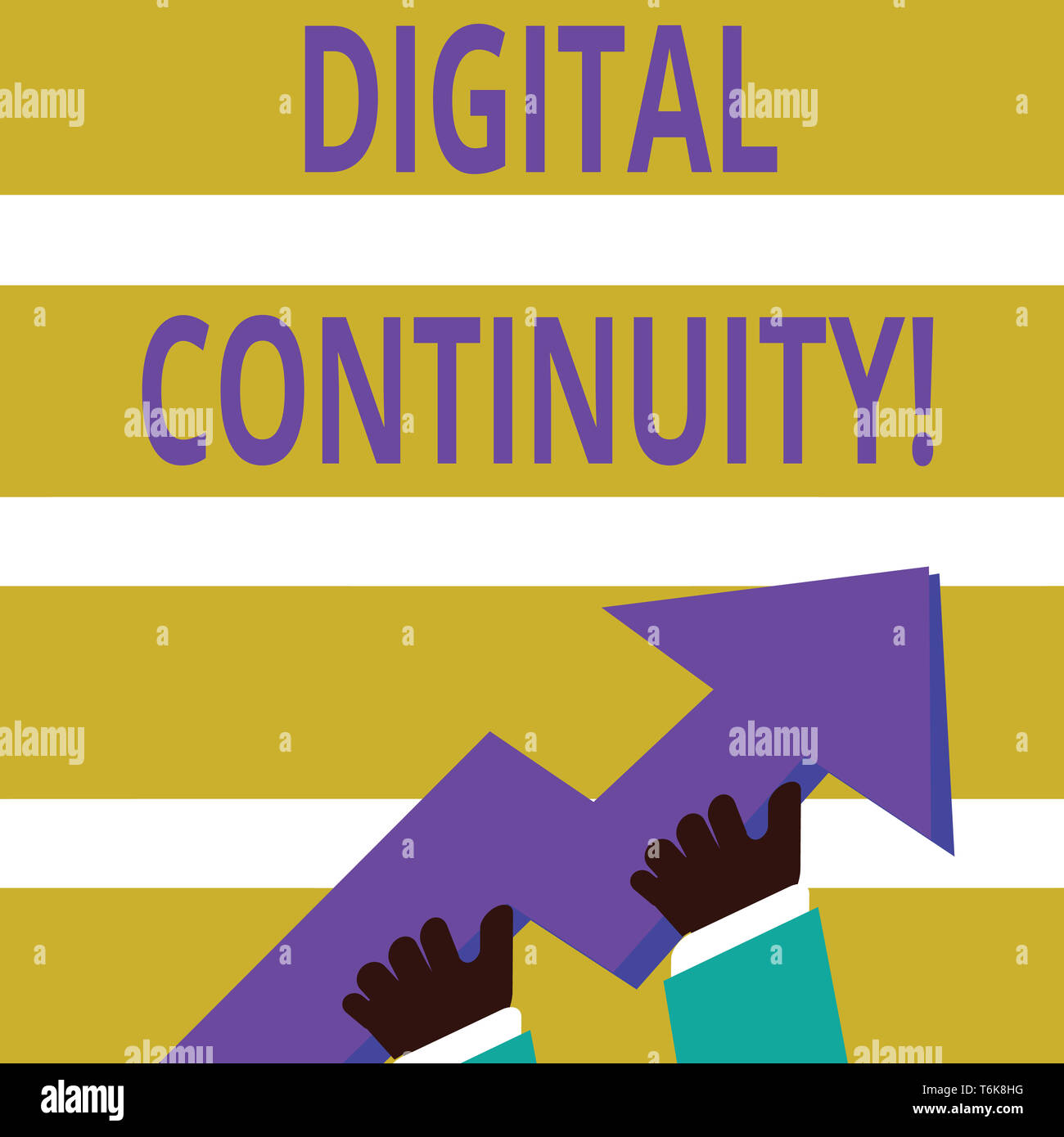Writing note showing Digital Continuity. Business concept for ability ...
