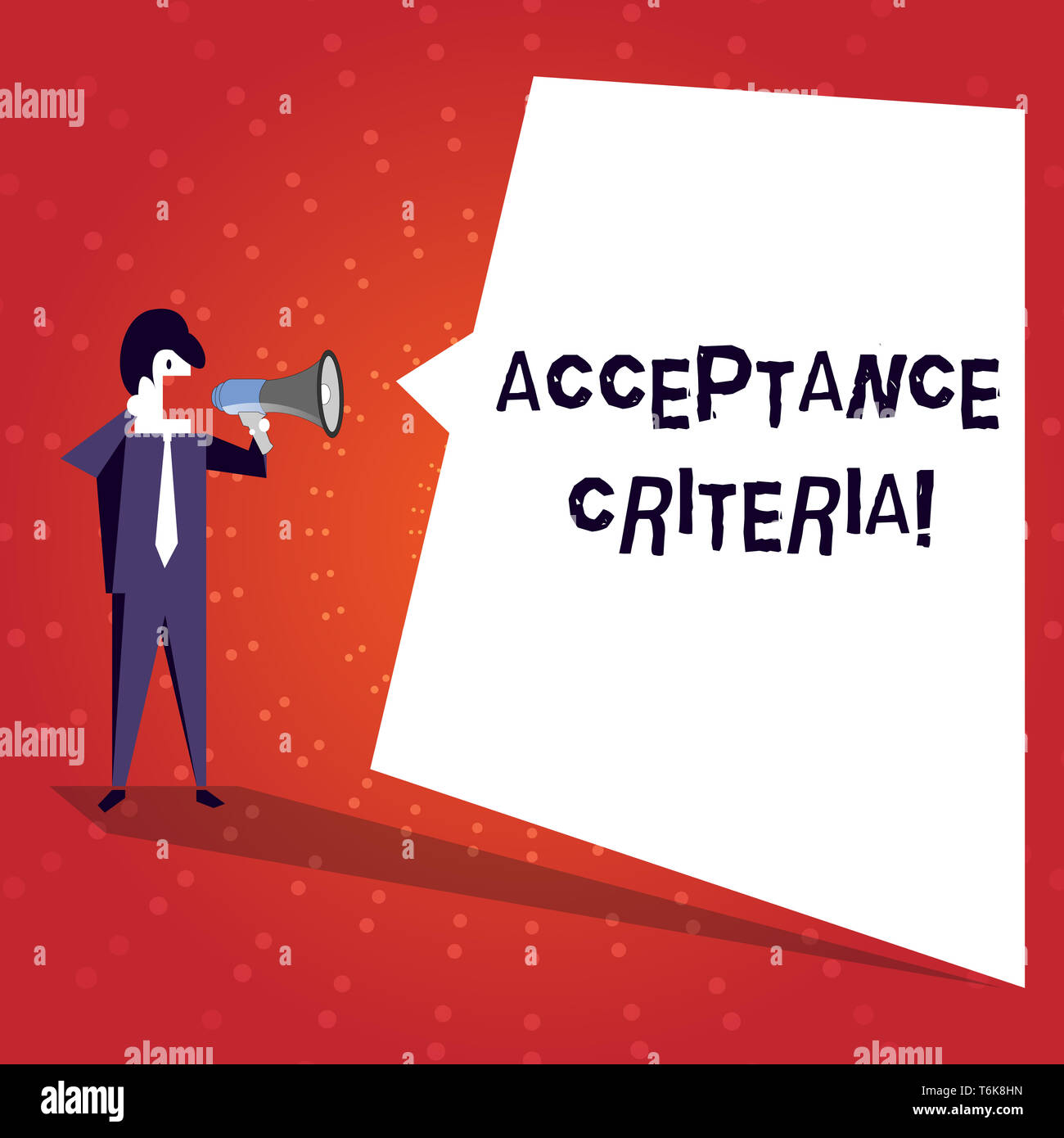Writing note showing Acceptance Criteria. Business concept for ...