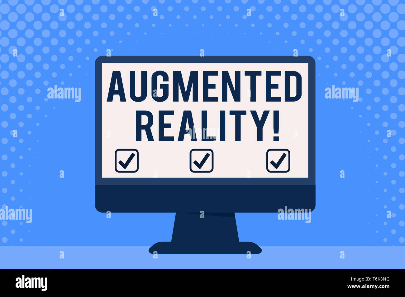 Conceptual hand writing showing Augmented Reality. Concept meaning ...