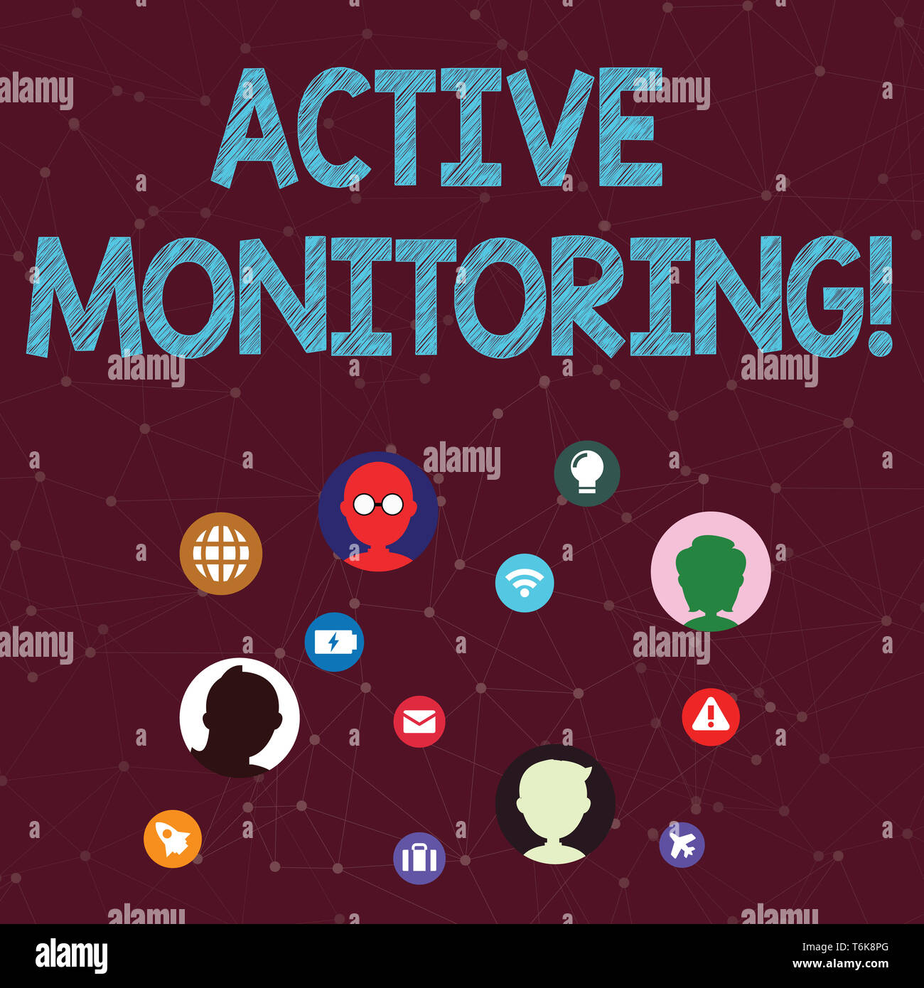Handwriting text Active Monitoring. Conceptual photo demonstrating ...