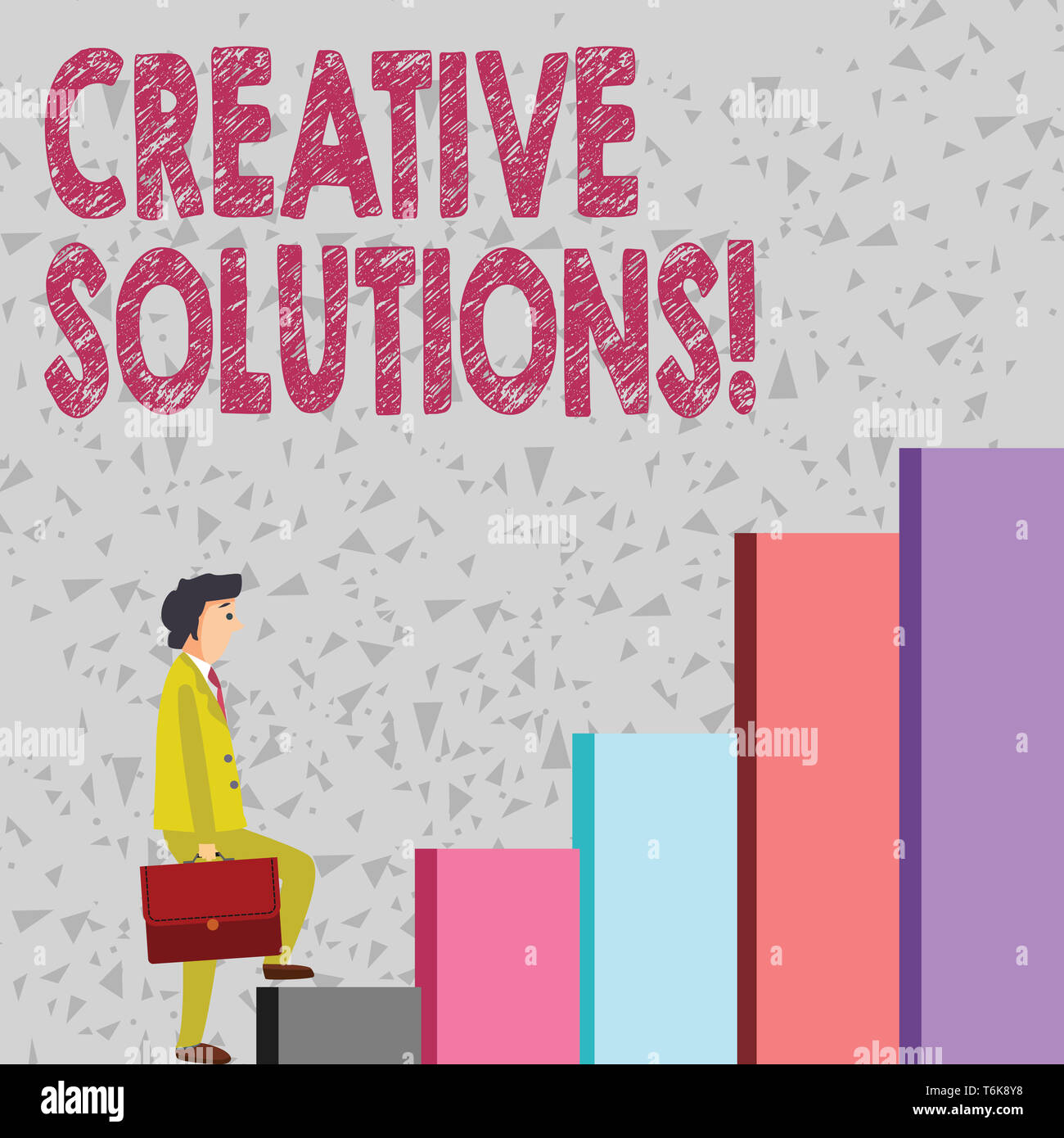 Handwriting text Creative Solutions. Conceptual photo mental process of ...