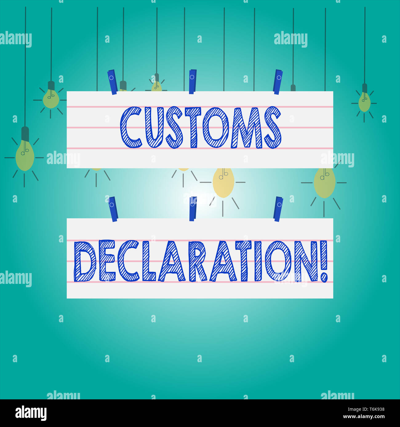Word writing text Customs Declaration. Business photo showcasing ...