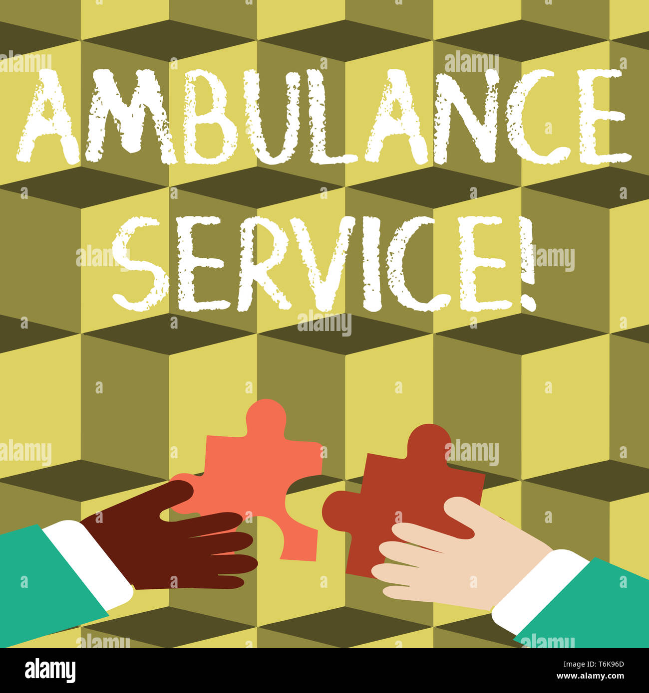 Writing note showing Ambulance Service. Business concept for emergency ...
