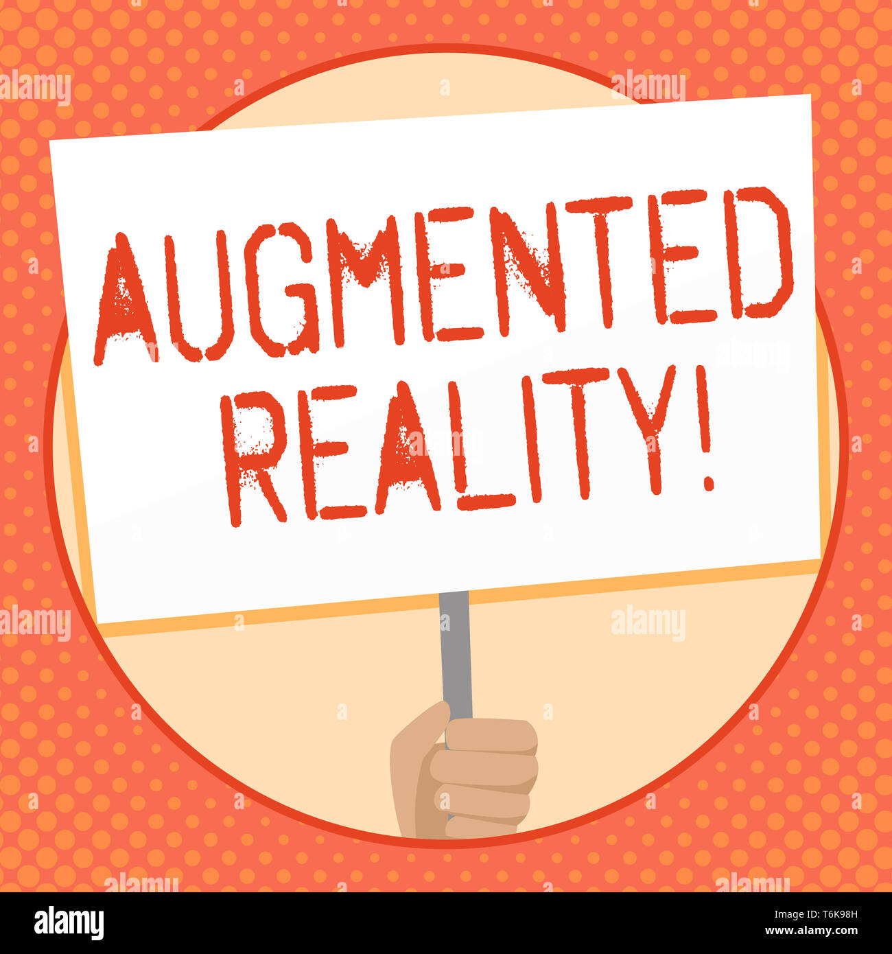 Writing note showing Augmented Reality. Business concept for ...