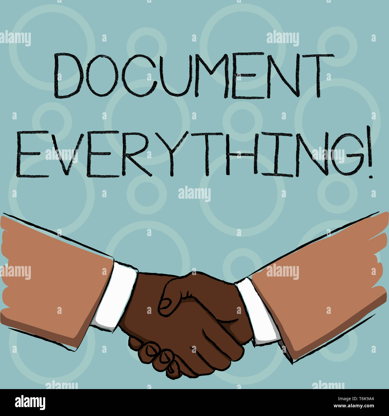 Writing note showing Document Everything. Business concept for computer ...