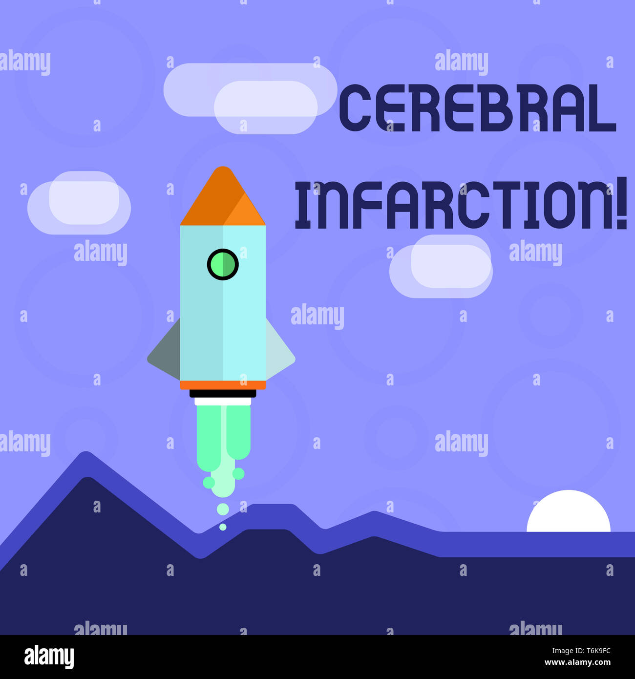 Conceptual hand writing showing Cerebral Infarction. Concept meaning ...