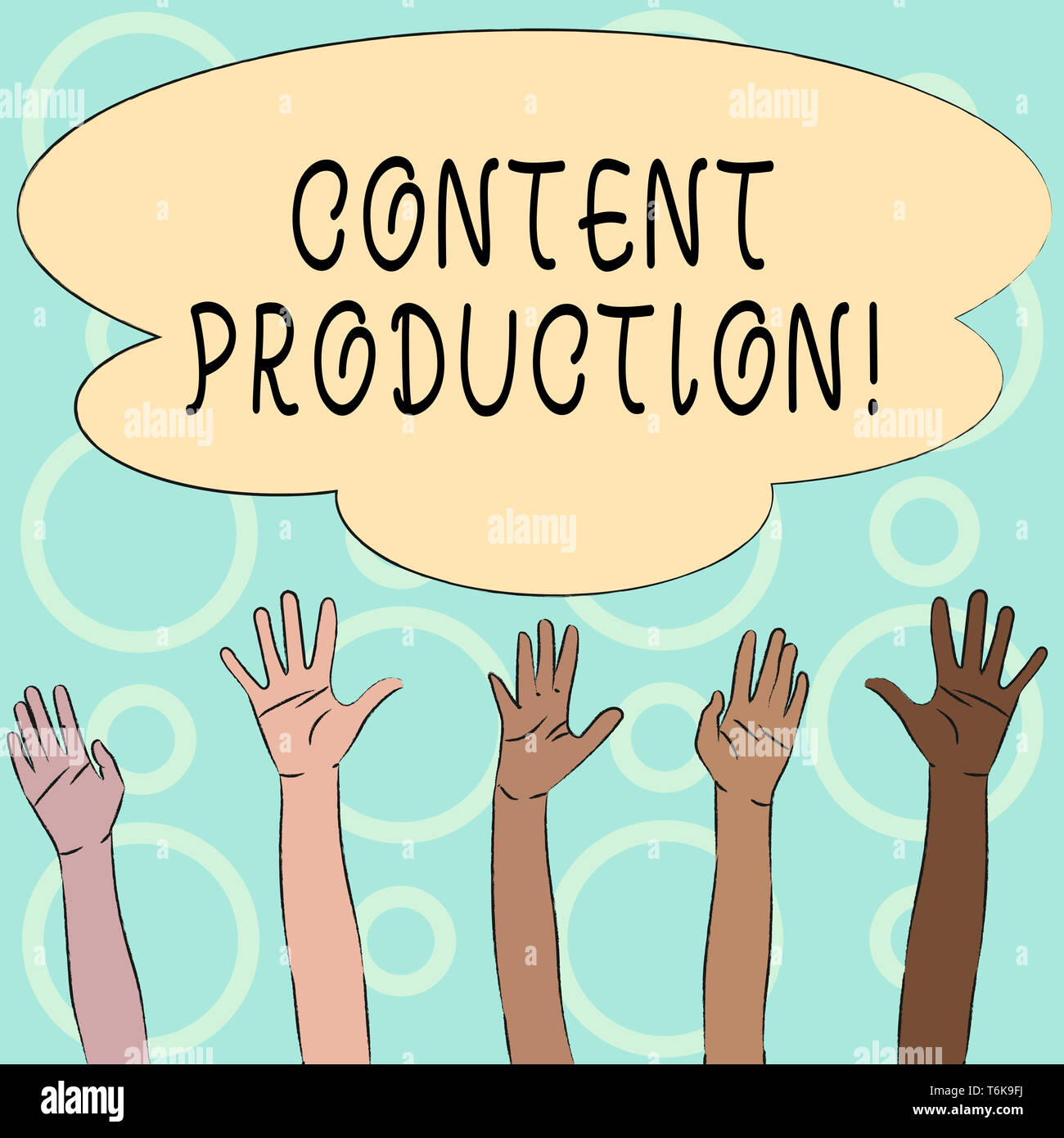 Conceptual hand writing showing Content Production. Concept meaning way ...