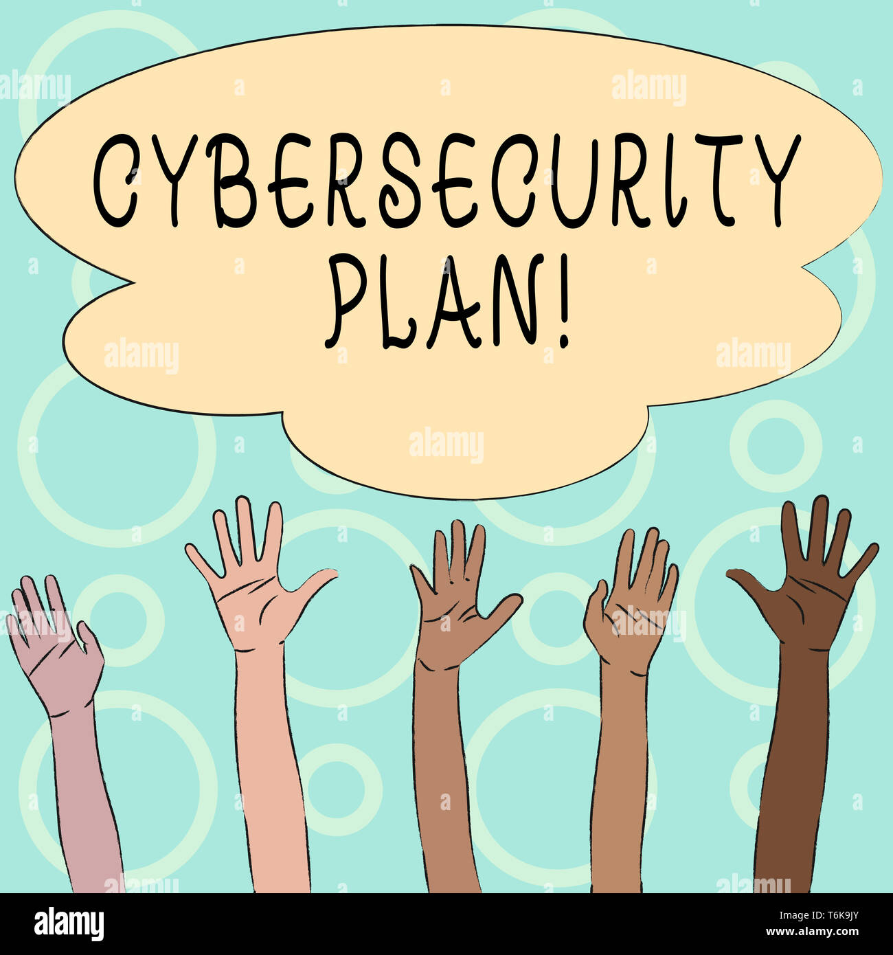 Conceptual hand writing showing Cybersecurity Plan. Concept meaning ...