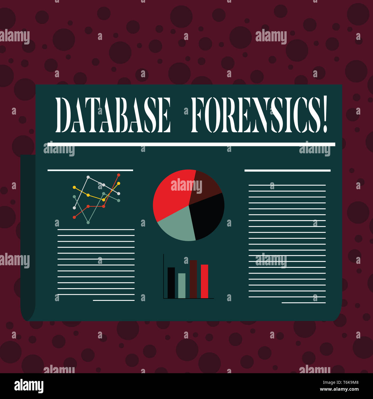 Word writing text Database Forensics. Business photo showcasing identifying transactions within ...