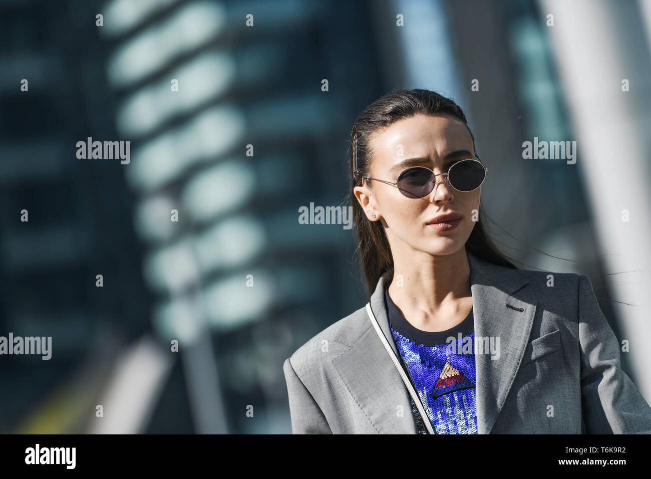 Milan, Italy - February 22, 2019: Street style - Influencer Mary Leest ...