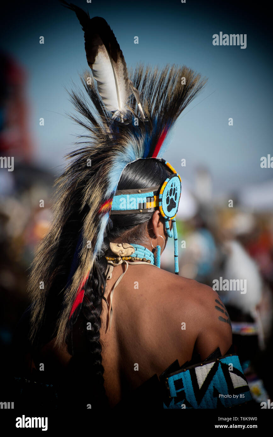 Native American at Pow Wow Arizona Stock Photo - Alamy