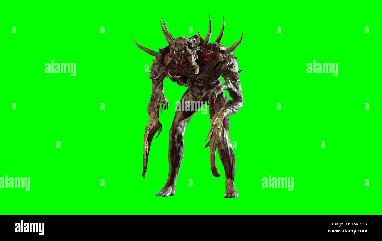 Nuclear post-apocalypse mutant soldier 3d render Stock Photo - Alamy