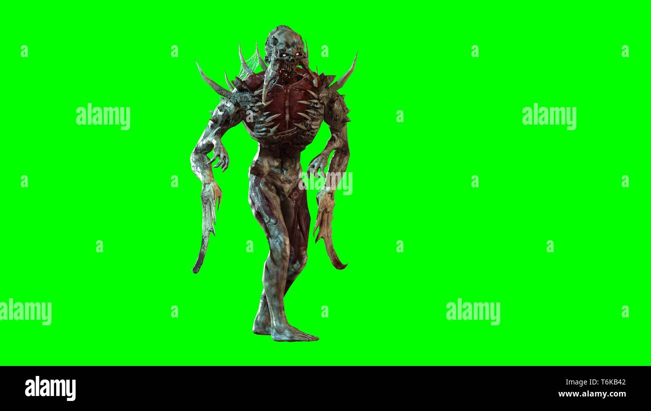 Nuclear post-apocalypse mutant soldier 3d render Stock Photo - Alamy