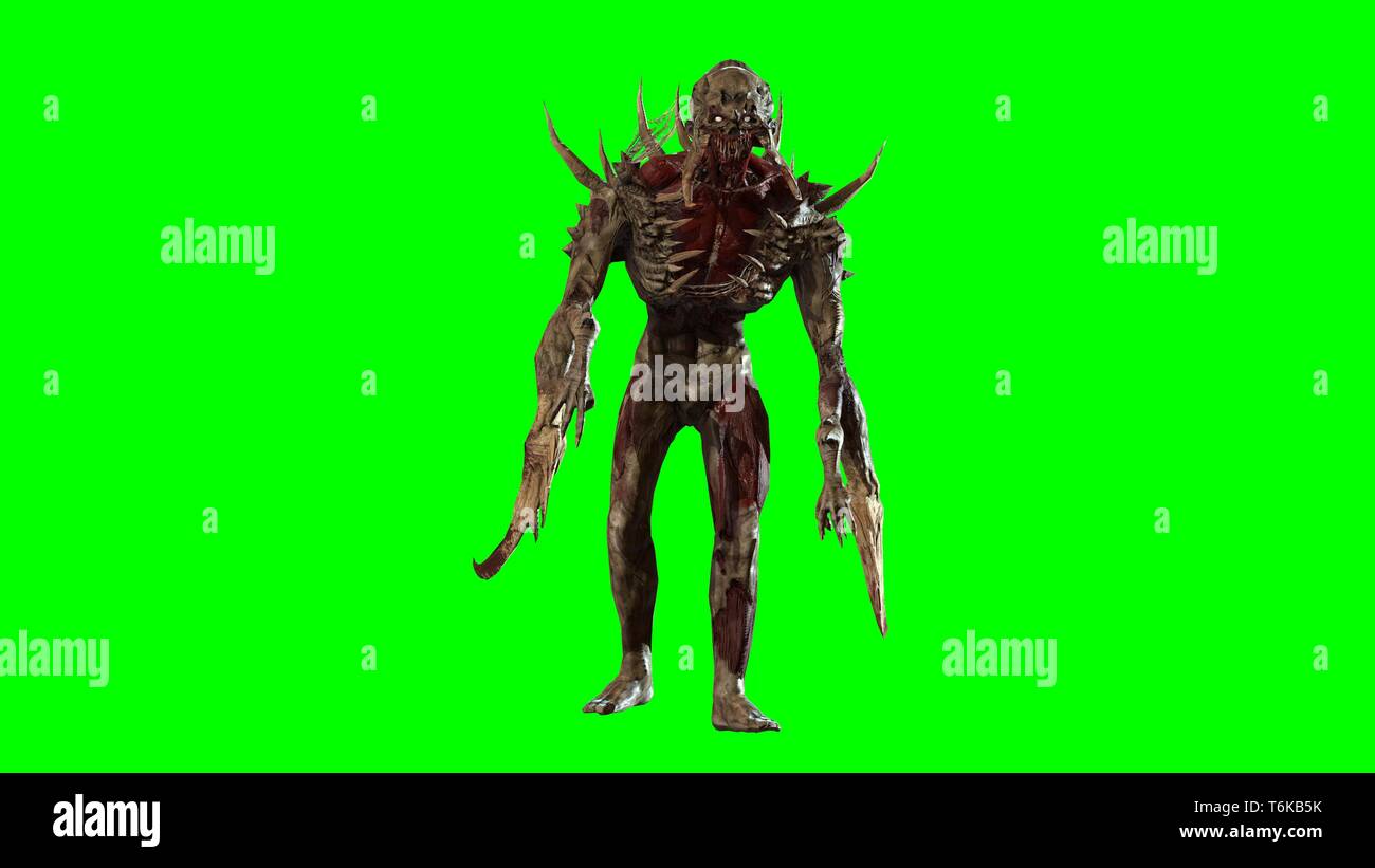 Nuclear post-apocalypse mutant soldier 3d render Stock Photo - Alamy