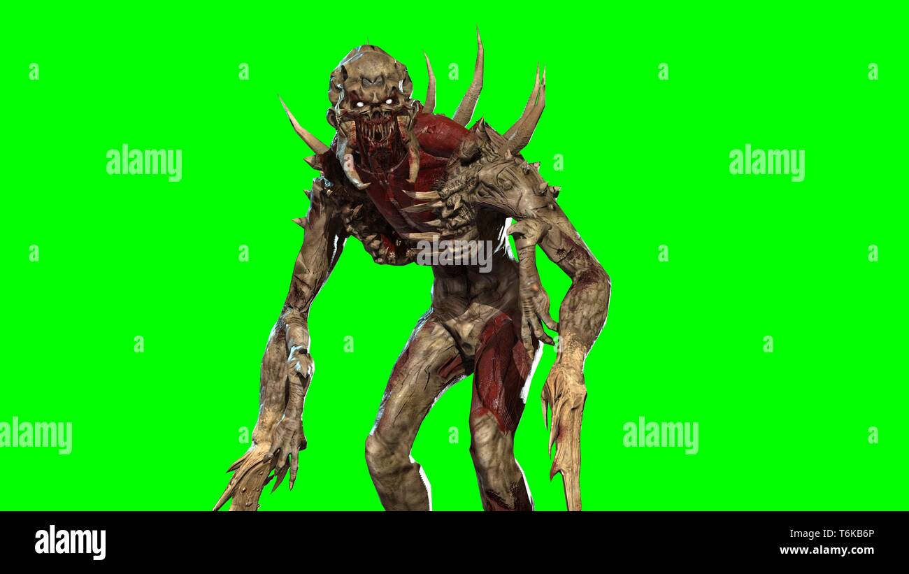 Nuclear post-apocalypse mutant soldier 3d render Stock Photo - Alamy